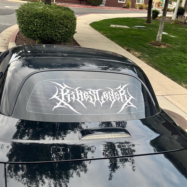 Custom Windshield Decal - Insert Your Own Text Car Decal - Etsy