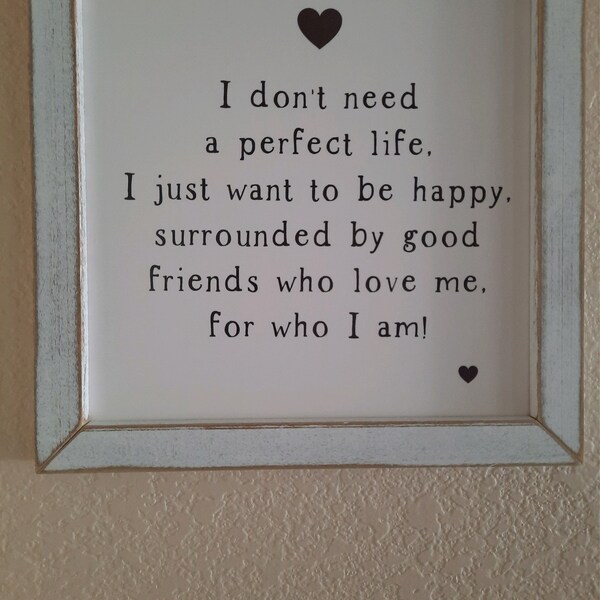 Custom Quote Sign for Home | Personalized Wood Framed Sign | Custom ...