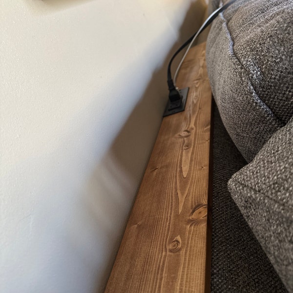 Hidden Sofa Table or Tray With Outlet - Etsy