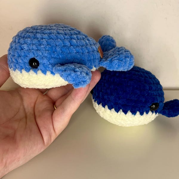No Sew Whale Crochet Pattern, Crochet Blue Whale Amigurumi Pattern ...