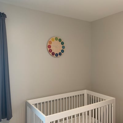 Objectify Multi-color Dot Wall Clock - Etsy