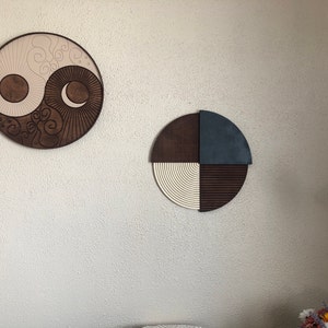 Karma Wall Decor Modern Wood Wall Art Rustic Wood Wall Art - Etsy