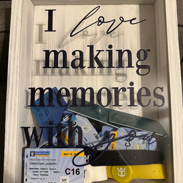 Personalized XL Shadow Box • Handmade Shadow Box • Rustic Shadow Box ...