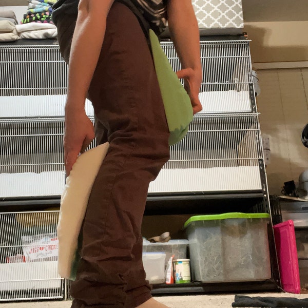 12 Inch Digitigrade Faun Leg Pad Digital Template Pattern - Etsy