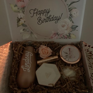 Happy Birthday Gift Box For Her Personalized Birthday Box | Etsy