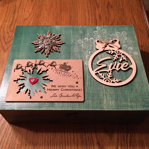 Personalized Christmas Greeting Cards Custom Wood Cards Personal ...