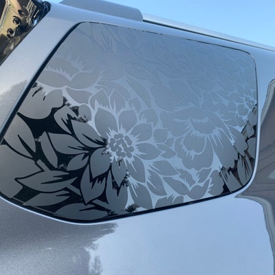 Fits 2010-2024 Toyota 4RUNNER Rear Side Windows Floral Flowers Pattern ...