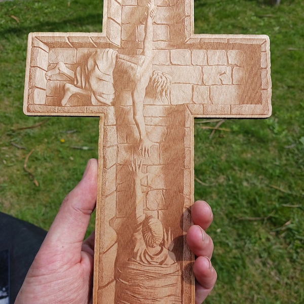 Digital Design File - Cross Well - Glowforge - Laser Ready - Engrave ...