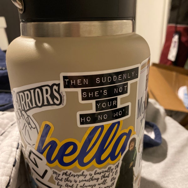 Hella Blue & Yellow Die Cut Sticker - Hella - Warriors - Bay Area - Die ...