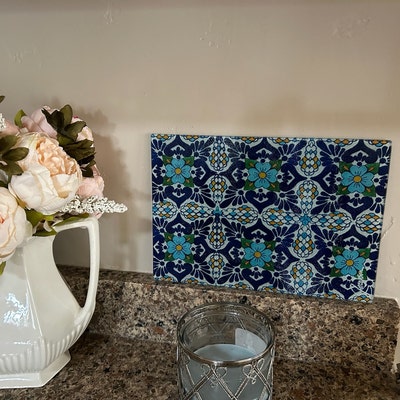 Decorative Ceramic Tile, Greece Tile Decor, Tile Art, Birthday Gift ...