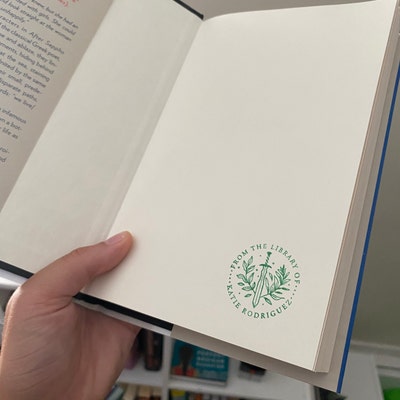Custom Book Stamp Personalized Book Stack Stamp Gifts for - Etsy