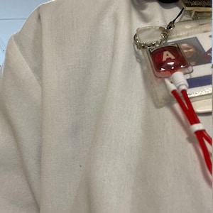 Blood Bank Key Chain,blood Bank Badge Reel, ABO Key Chain, Blood Type ...