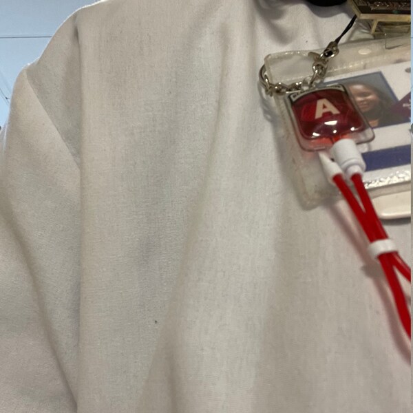 Blood Bank Key Chain,blood Bank Badge Reel, ABO Key Chain, Blood Type ...