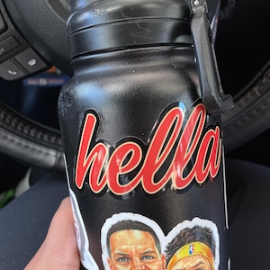 Hella Blue & Yellow Die Cut Sticker Hella Warriors Bay Area Die Cut ...