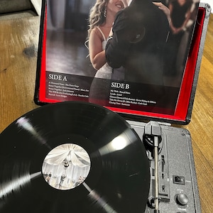 12 Vinyl Record Mixtape Two Sided, Black, Fully Custom Songs Your ...