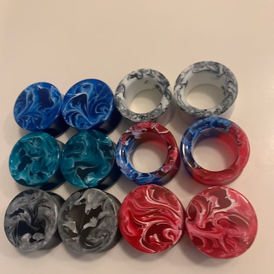 Donut Tunnel Plugsmatt Backplugs Custom/plugs Smoke/plugs - Etsy