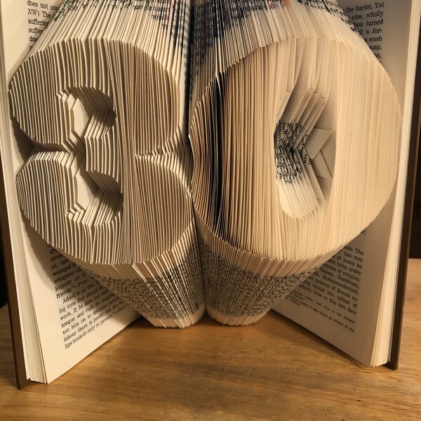 Book Folding Patterns - Big Bold Numbers - 1,2,3,4,5,6,7,8,9,0 ...