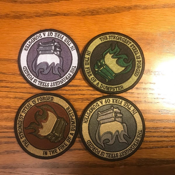 Dumpster Fire Morale Patch Bundle | Four Versions - Etsy