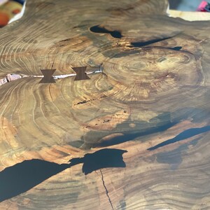 Black Walnut Inlay Wood Bow Tie Accents Board Stitcher Wood Bow Tie ...