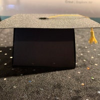 SVG File: 3D Graduation Cap Gift Box / Favor Box / Treat Box With Paper ...