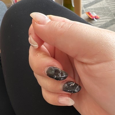 Sheer Black Lace Dip Powder, Dip Powder Nails, Nail Dip Powder, Nail ...