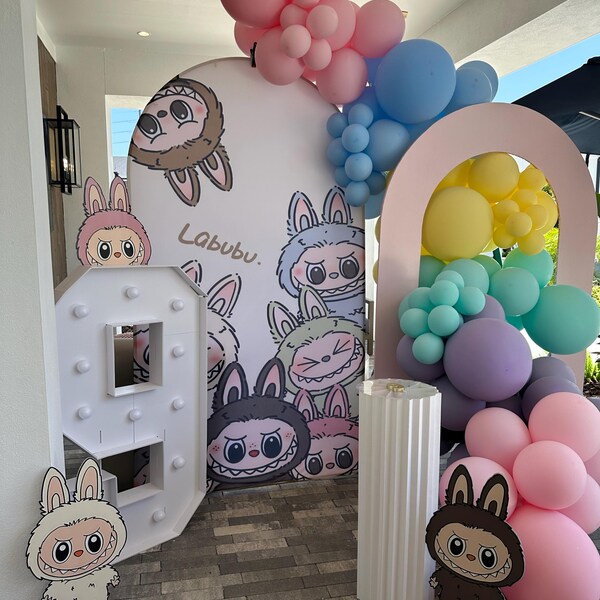 Cartoon Arch Backdrop Cover and Cylinder Cover Backdrop Photography ...