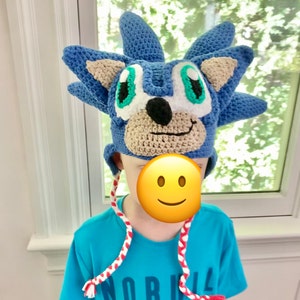 Pattern for Crochet Sonic the Hedgehog Inspired Character Hat PDF ...