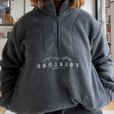 Embroidered Folk Oversized Fleece - Etsy UK