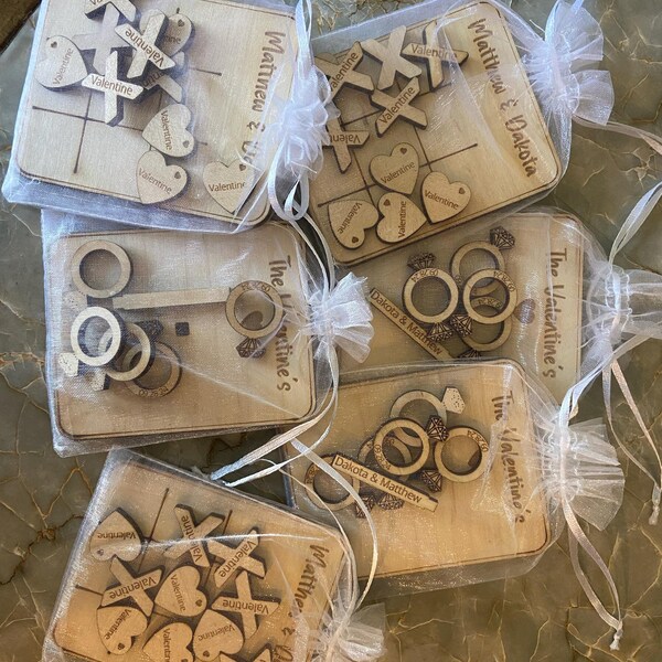 Personalised Table Wedding Games | Unique Wedding Favours | Ring Toss ...