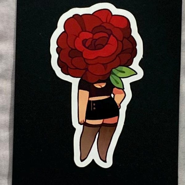 Flower Head Girls Sticker Set - Etsy