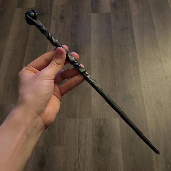 Forged Crystal Ball Wand - Etsy