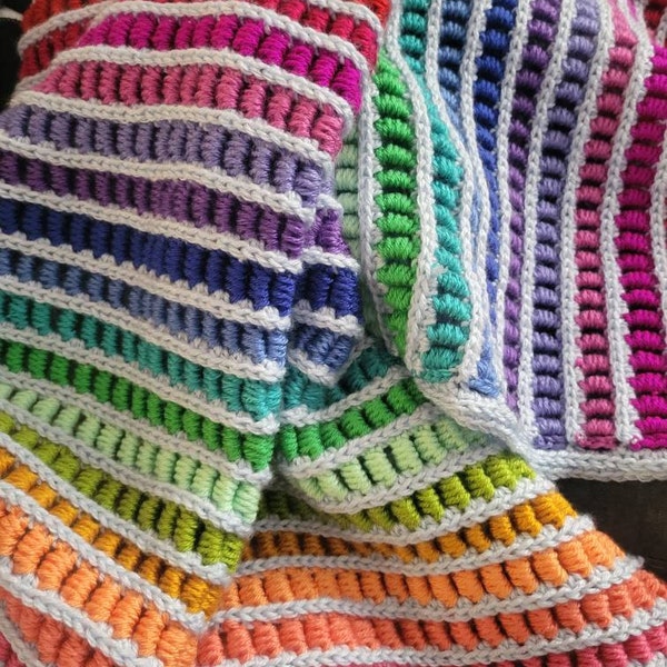 Crochet Pattern, Abacus Blanket, Baby, Afghan, Throw - Etsy