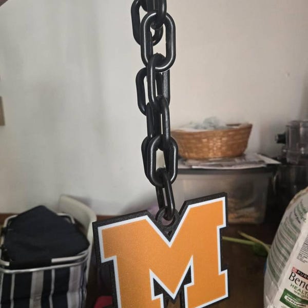 Custom Fan Chain Giant Logo Necklace Sports Homerun Turnover Jumbo ...