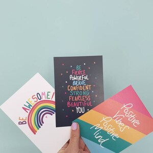 Be Fierce Postcard, A6 Print, Powerful Women Print, Quote Print ...