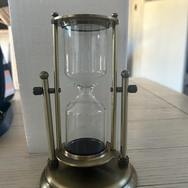 Personalized Hourglass Timer for Human Ashes, Customization Memorial ...