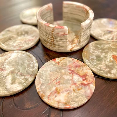 Onyx Soap Dish / Green Stone Carved Dish - Etsy