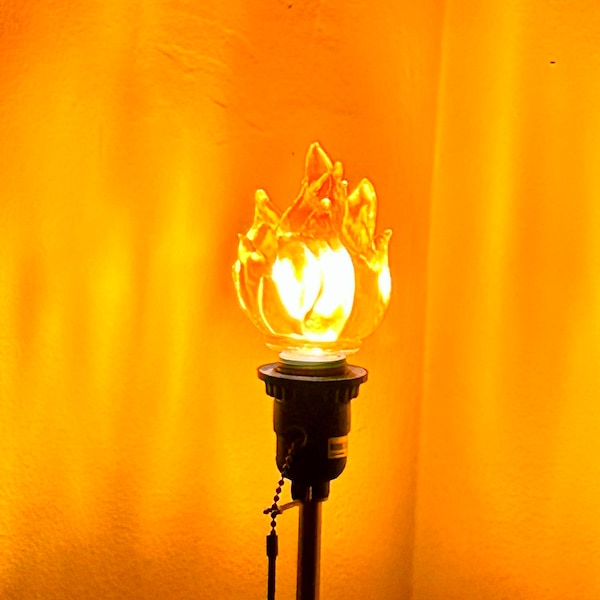 Flame Bulb, Non-flickering 3D Resin Fire, LED Light Bulb, Dimmable, 40W ...