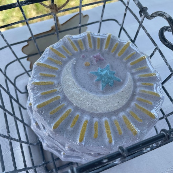 Celestial Moon Mold | Bath Bomb Mold | Soap Mold | Wax Mold | Plastic ...