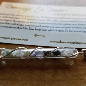 Synergy 12 Stones Crystal Power Pendant Moldavite Natrolite - Etsy