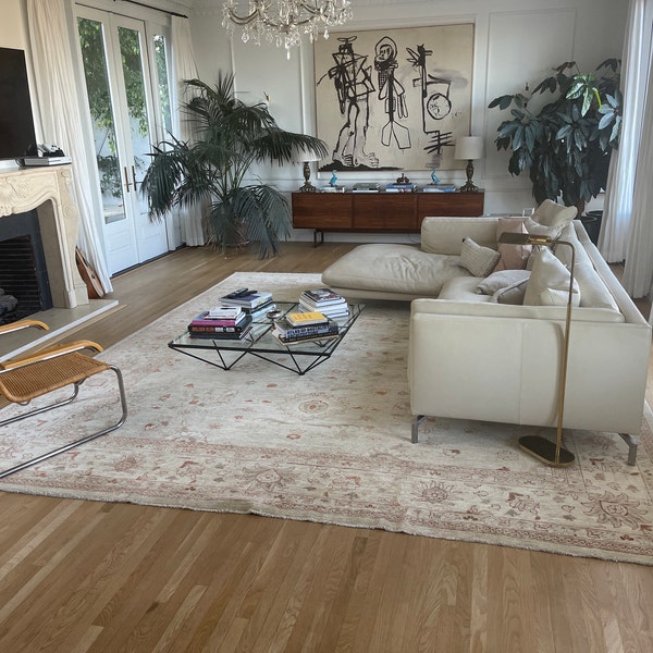 10'.1 X 15'.5 Ft Persian Tabriz Vintage Persian Rug bronze Copper Hand ...