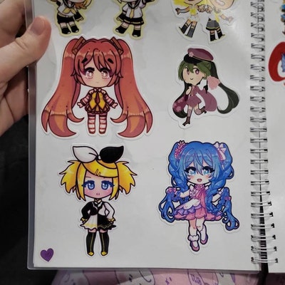Vocaloid Kagamine Rin and Kagamine Len Holographic and Vinyl Stickers ...