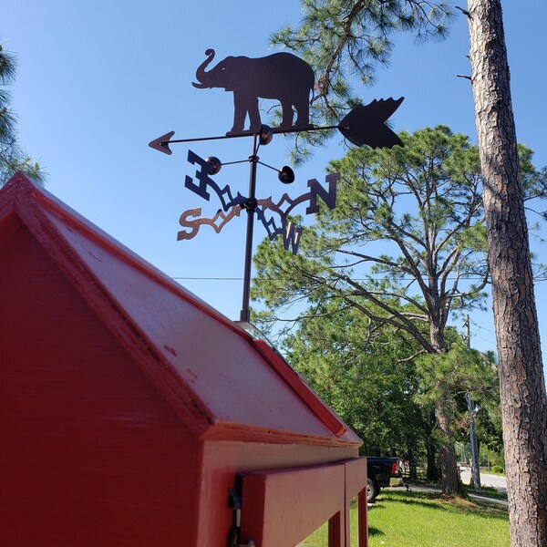 Hand Made Elephant Weathervane NEW - Etsy