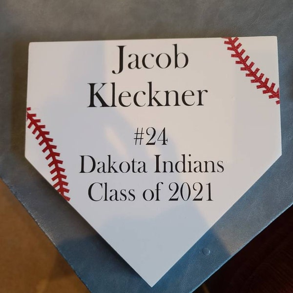 Personalized Home Plate. Graduation Baseball Home Plate. Senior Night ...