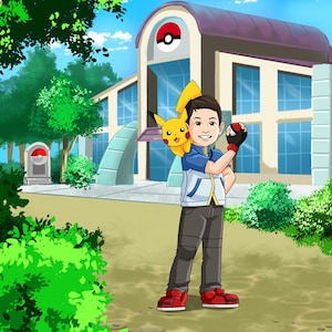 Custom POKEMON Character Portrait From Photo DIGITAL COPY Personalized ...