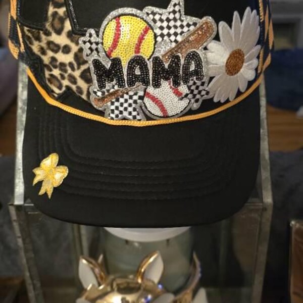Baseball Patch, Softball Patch, Mama Patch, Trucker Hat Patch, Sequin Patch, Iron on Patch ...