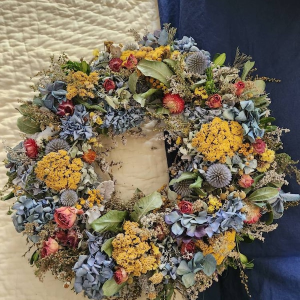 Pressed Flowers in Picture Frame, Home Decor, Real Flowers, Preserved ...