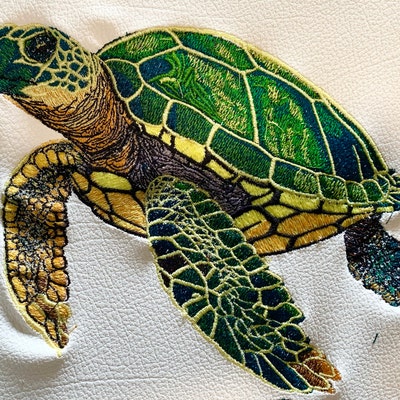 Turtle Embroidery Design Ocean Animal Embroidery Sea Creature Machine ...