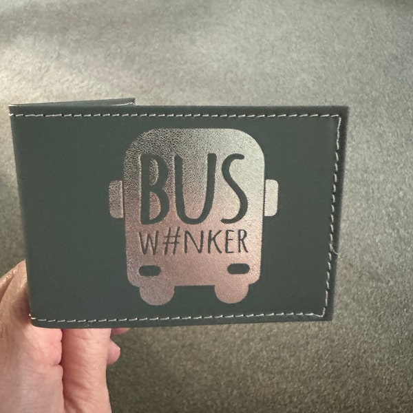 Recycled Leather Bus Card Holder - Etsy UK