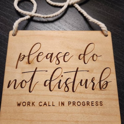 Please Do Not Disturb Door Sign, Conference Call Sign, Video Call Sign ...