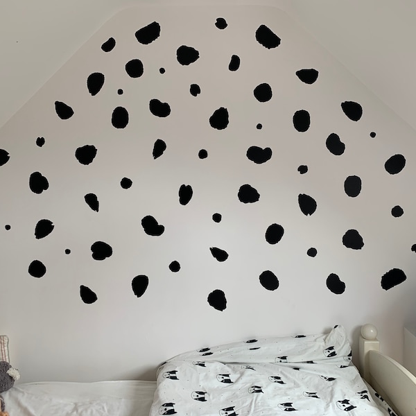Large Dalmatian Pattern, Spot Wallpaper Sticker Decals Polka Dots Matt ...